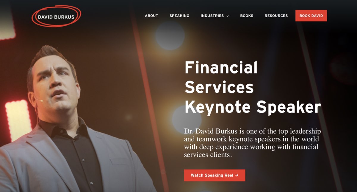 Financial Services Keynote Speaker - Dr. David Burkus