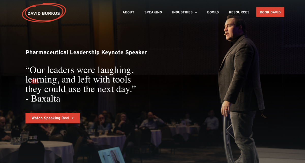 Pharmaceutical And Biotech Keynote Speaker - Dr. David Burkus